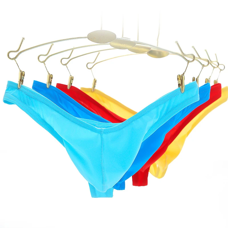 Ice Silk T-back Thongs For Men Ultra Thin Translucent G-string 3d U ...