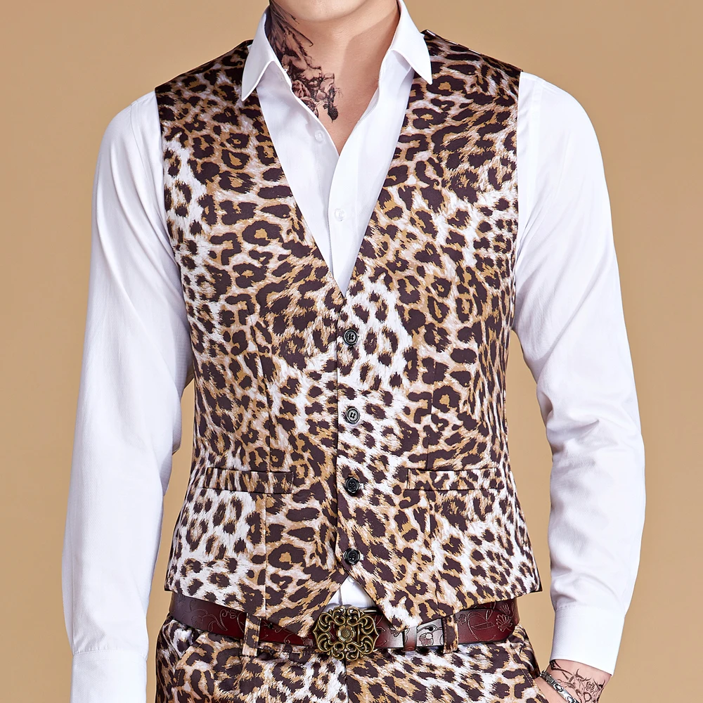Men-s-Leopard-Multicolor-Printed-Suit-Vest-Men-New-Slim-Fit-Sleeveless ...