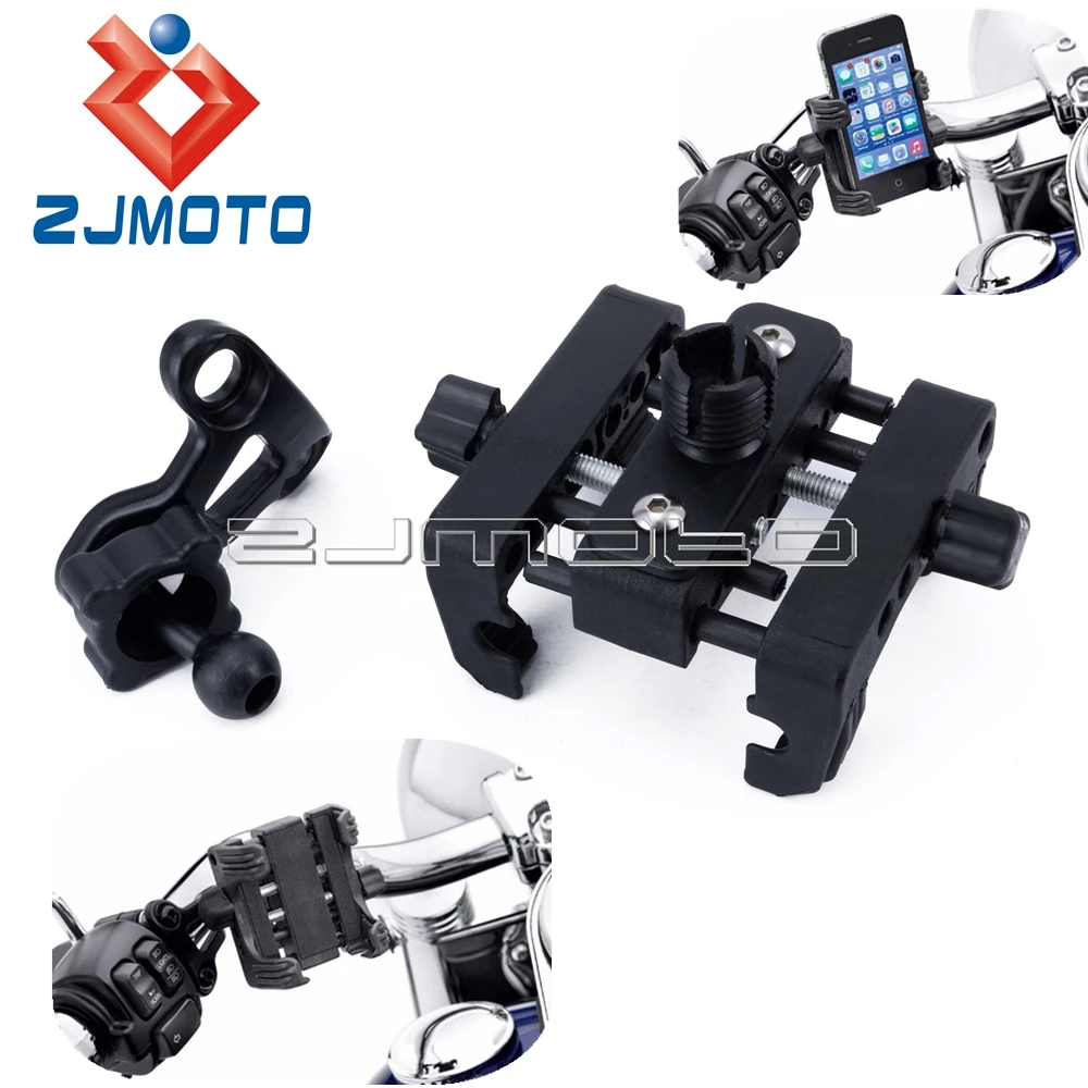 Universal-Motorcycle-Standard-Device-Cell-Phone-GPS-Clamp-Holder-For ...
