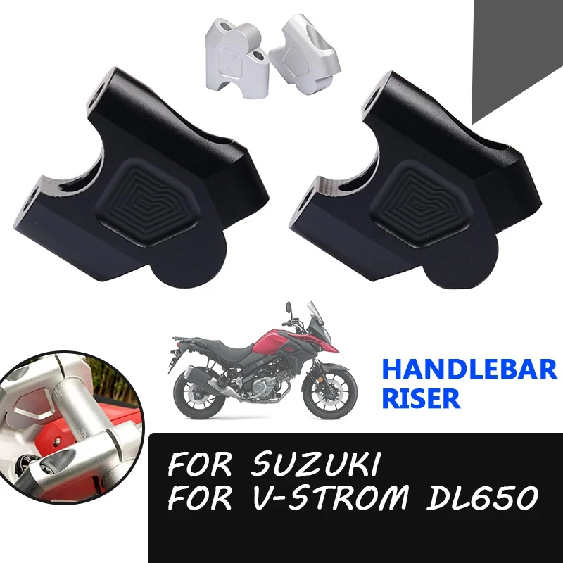 Motorcycle-Handlebar-Riser-Drag-Handle-Bar-Clamp-Extend-Adapter-For ...