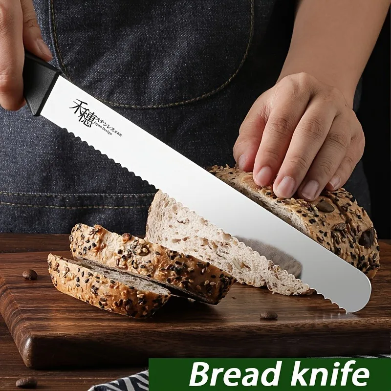Stainless-steel-bread-knife-serrated-knife-household-baking-tools-cake ...