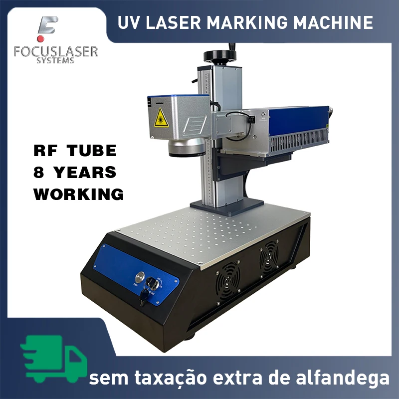 UV Laser Marking Machine 3W Ultraviolet Rays Laser Source For Glass ...