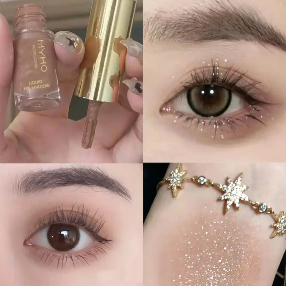 Myho 리퀴드 아이 섀도우 진주빛 아이 메이크업, 어스 컬러, 초보자 메이크업, 브라이트닝, 리페어 아이섀도우 메이크업 ...