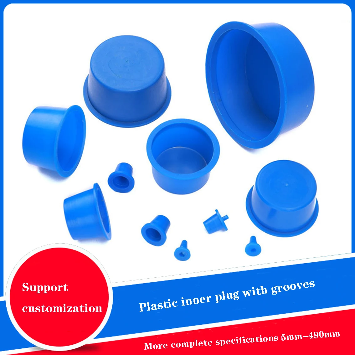 1Pcs Corrosion Resistant Blue T-shaped Conical Plastic Plug Internal ...