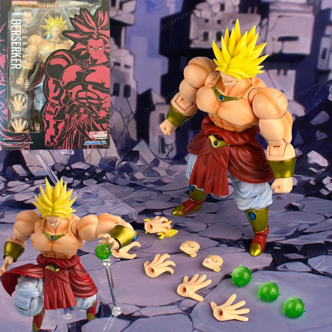Demoniacal Fit DF SHF SSJ Legendary Berserker Broly figura de acción ...
