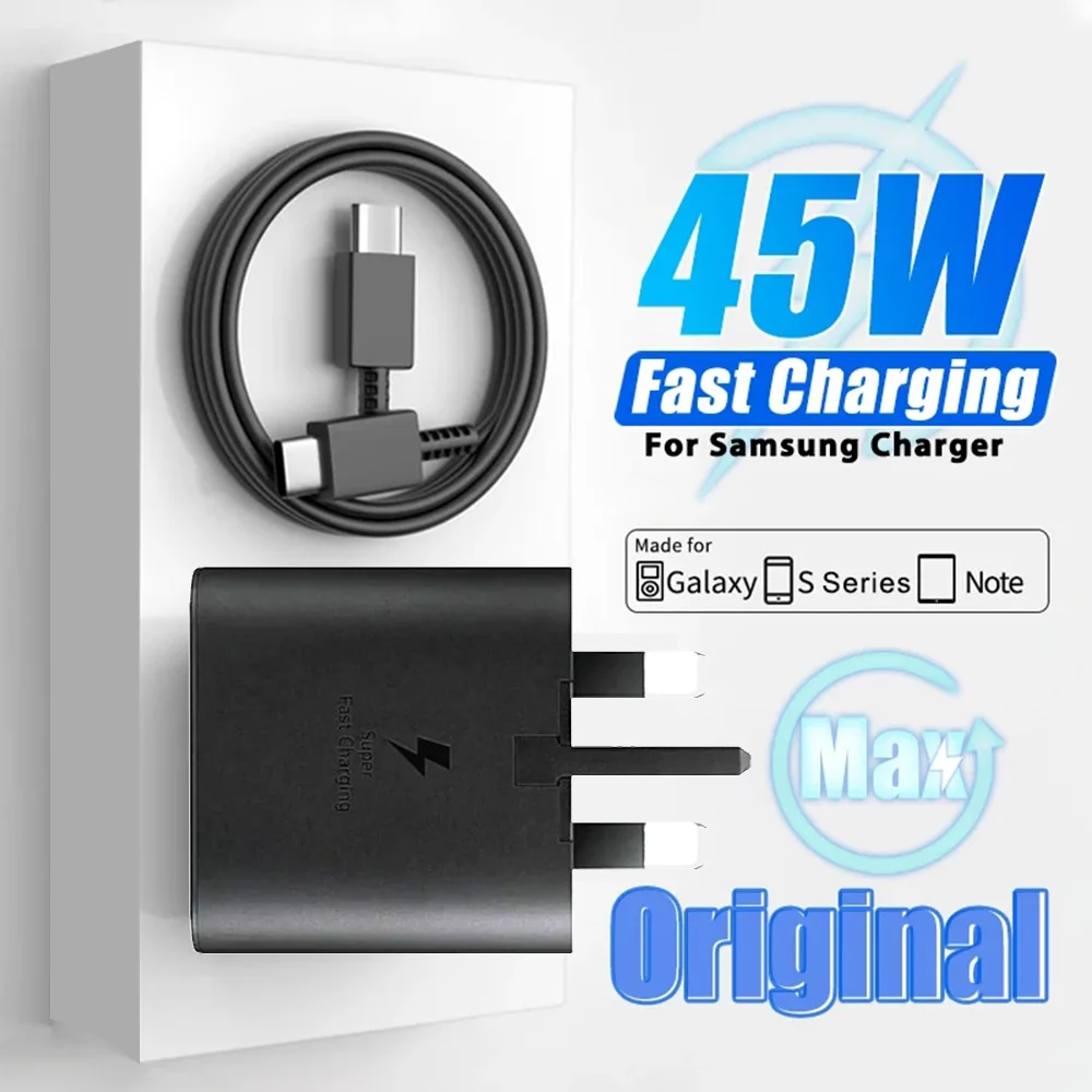 Samsung-Original-45W-UK-Super-Fast-Charger-For-Galaxy-S22-S23-Ultra-S21 ...