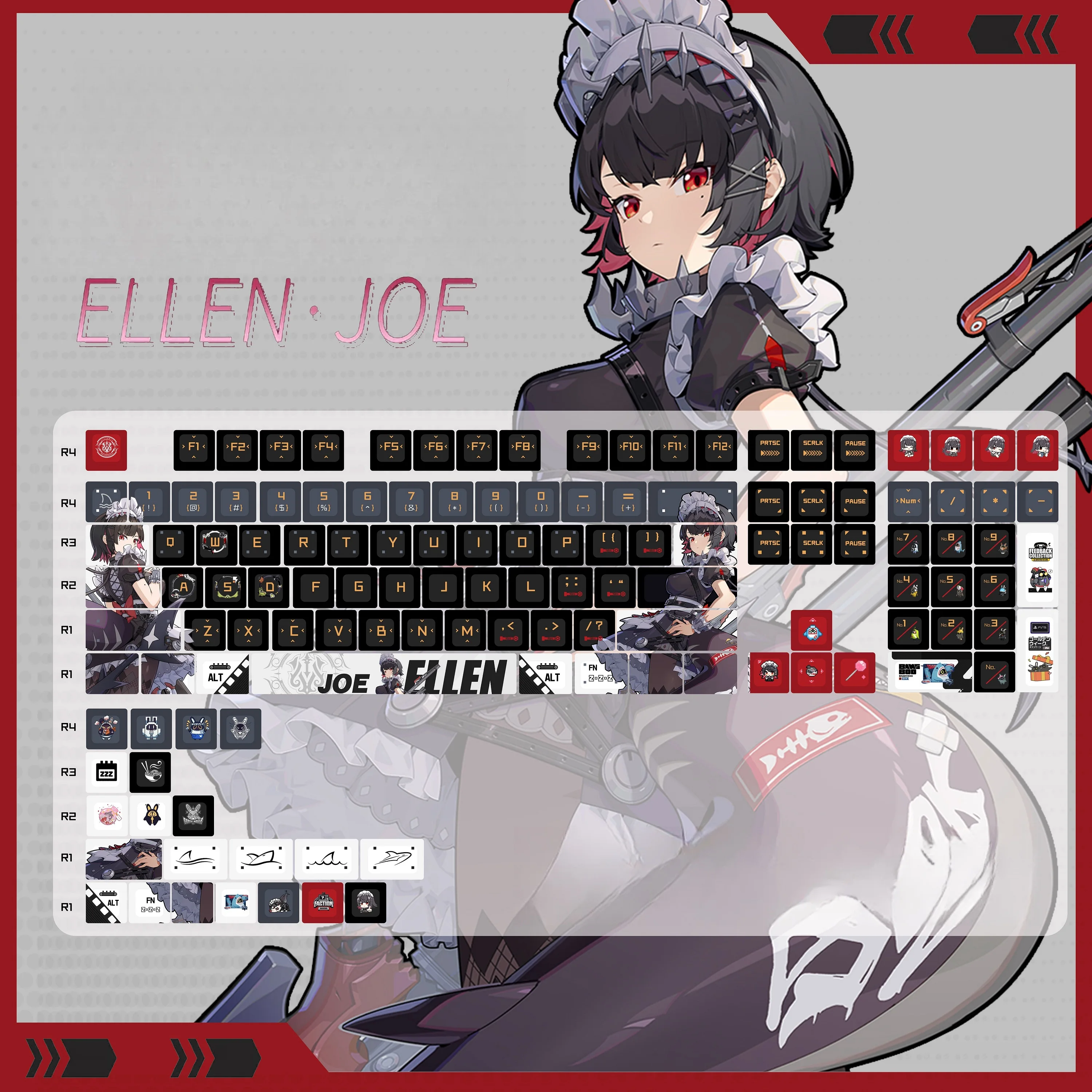 Zenless-Zone-Zero-Impact-Ellen-Joe-Keycaps-Cherry-Profile-PBT-Dye-Sub ...