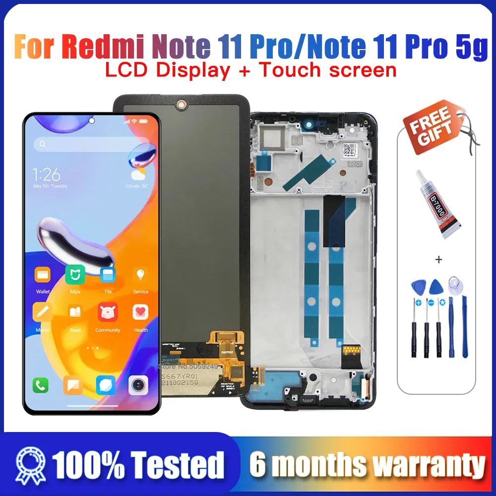 Reemplazo-de-pantalla-Super-AMOLED-para-Xiaomi-Redmi-Note-11-Pro ...