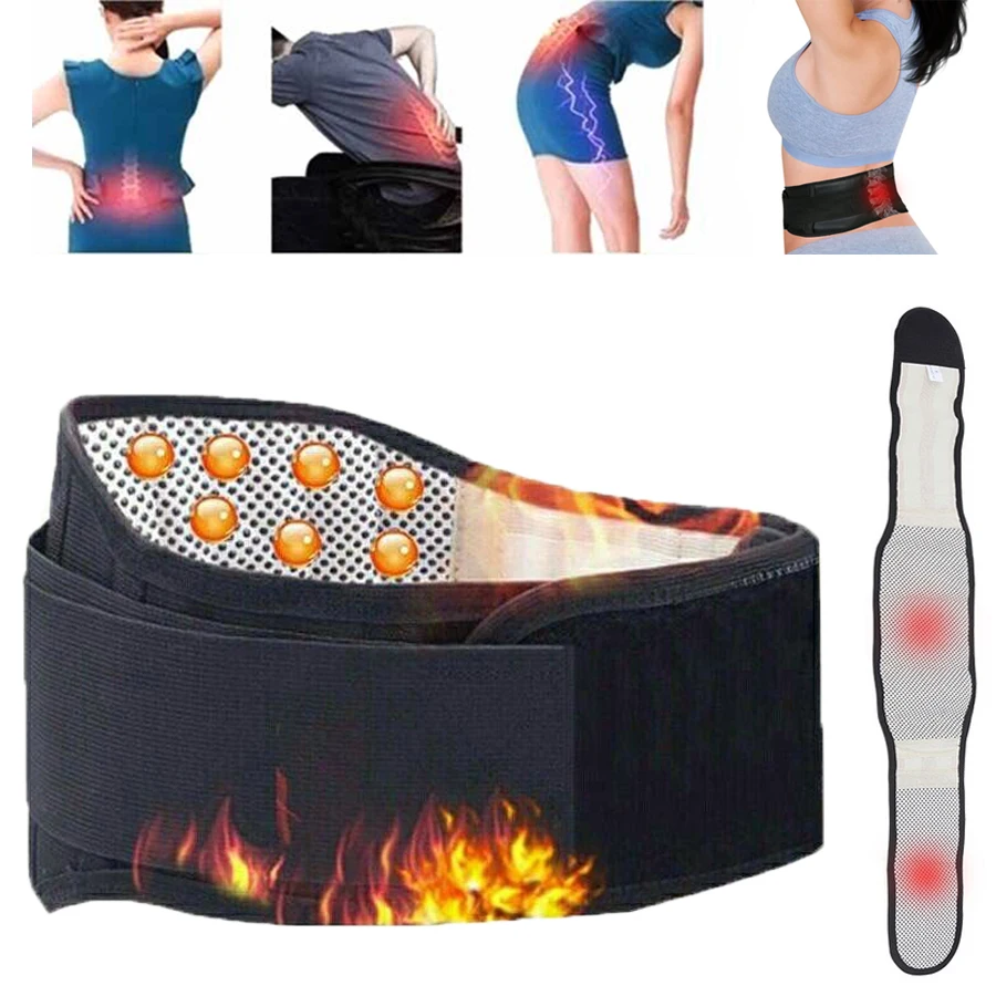Tourmaline-Self-heating-Back-Posture-Corrector-Brace-Support-Belt-Band ...