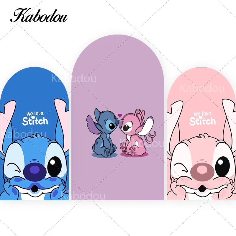 Stitch-Angel-Arch-Photo-Backdrop-Arched-Wall-Disney-Cartoon-Kids ...