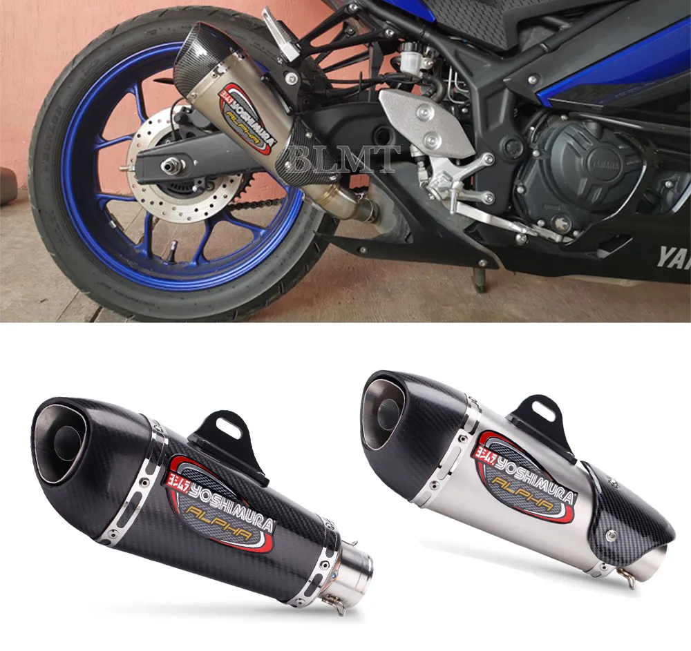Universal 51mm Motorcycle Yoshimura Exhaust Muffler Pipe Stainless ...
