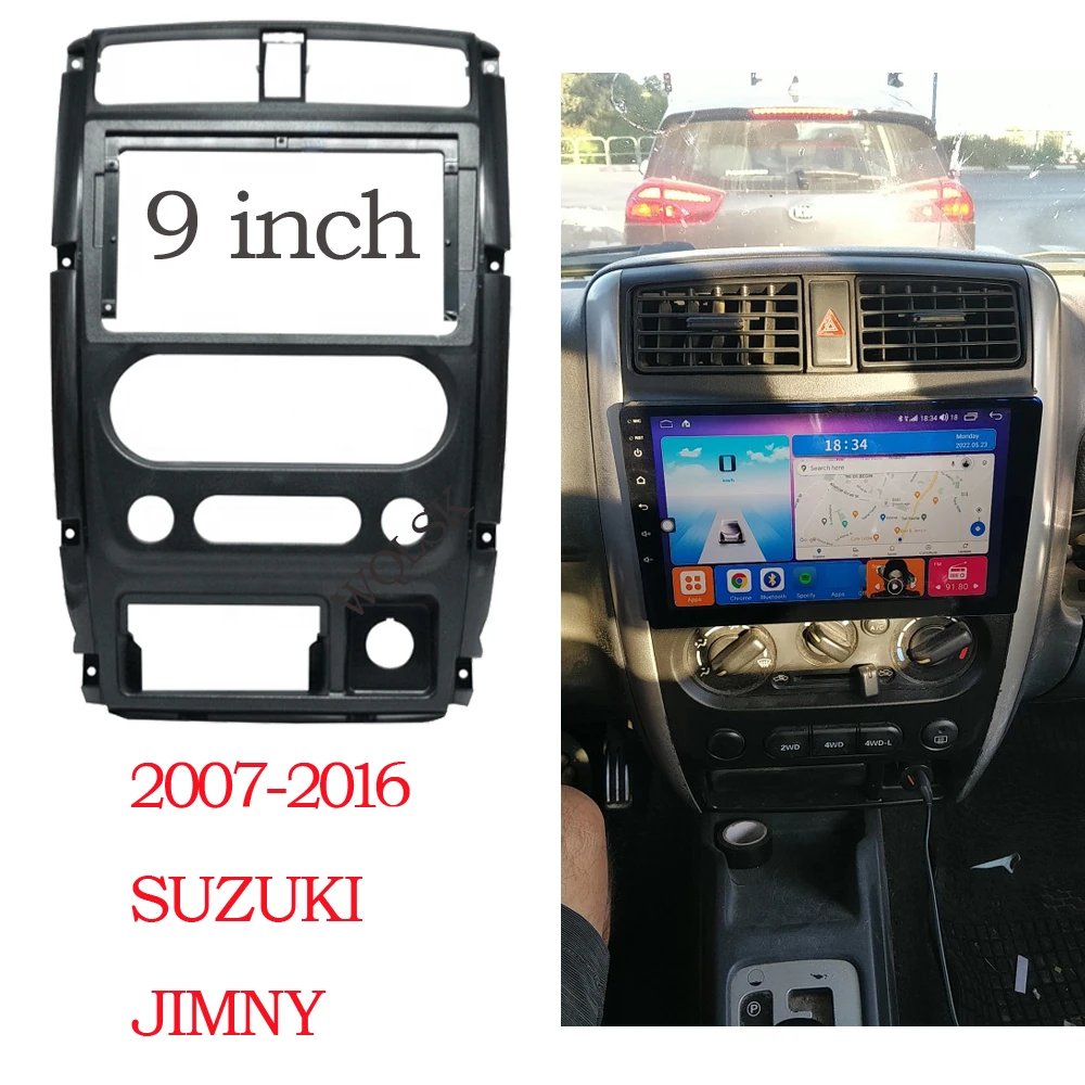 WQLSK 2 DIN car Android frame Car Radio Fascia For Suzuki Jimny 2007 ...