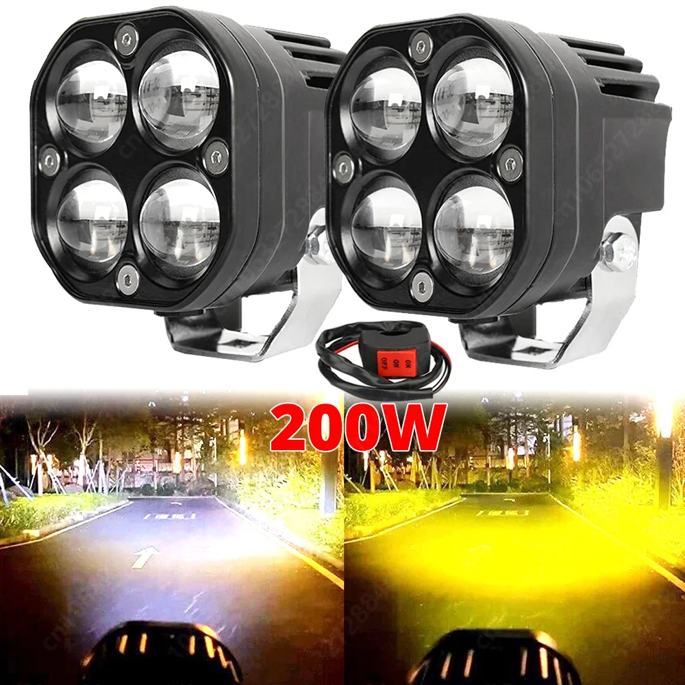 Focos-LED-superbrillantes-conjunto-de-luz-antiniebla-para-motocicleta ...