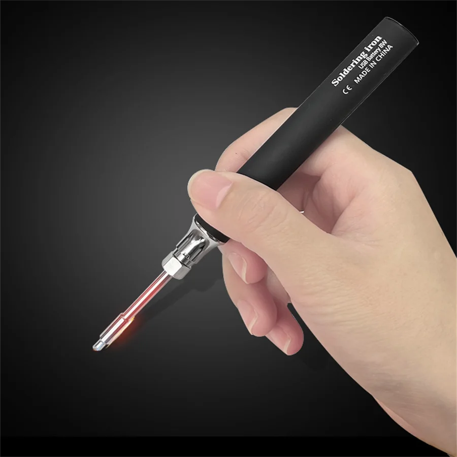 Cordless Soldering Iron Tool Pen Portable USB 5V 8W Electric Powered 3 ...
