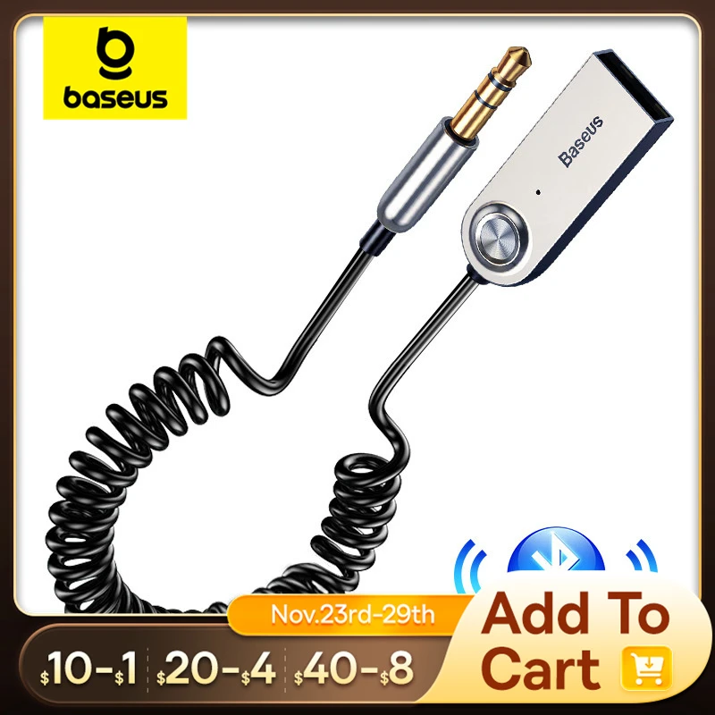 Baseus-BA01-USB-Bluetooth-Adapter-Aux-Bluetooth-V5-0-Receiver-Audio ...