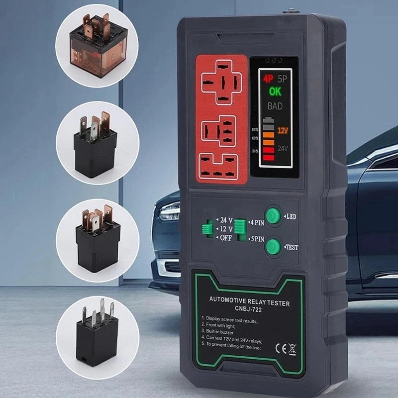 NEW-Car-Relay-Tester-24V-12V-Electronic-Automotive-Universal ...