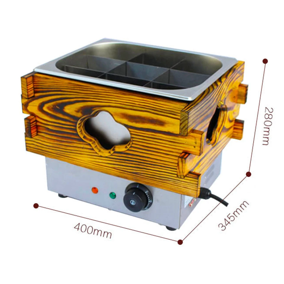 Caldera eléctrica comercial EH10 oden, 2 tanques, 18 rejillas, kanto ...