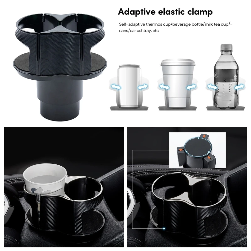 Car-Cup-Holder-Expander-Adapter-360-Rotating-Auto-Double-Cup-Holder ...