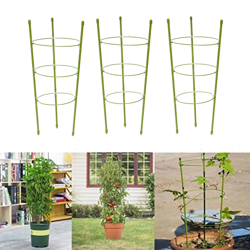 Tomato-Plant-Support-Cage-With-Adjustable-Ring-Deformable-Plant-Bracket ...