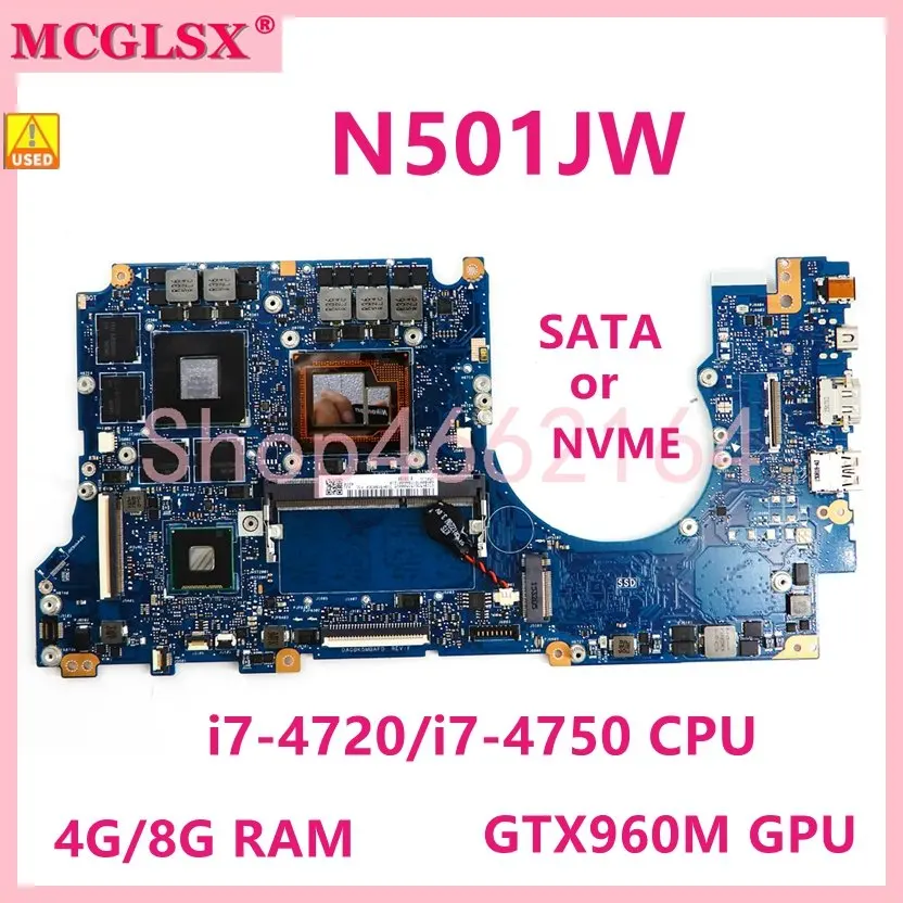 Placa-base-N501JW-i7-4720-i7-4750-CPU-GTX960M-4G-8G-RAM-para-ASUS ...