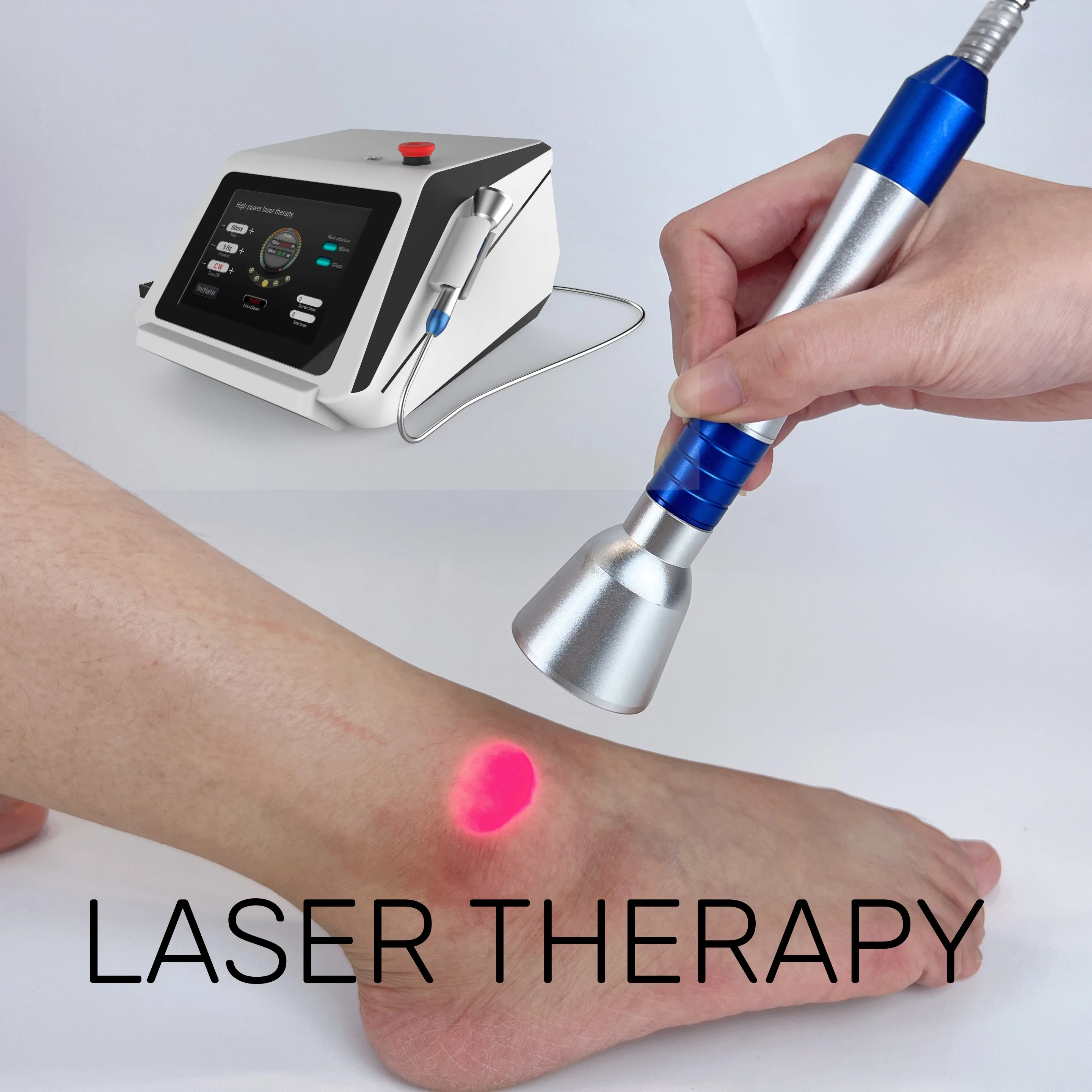 High Power Laser Therapy 1064Nm Wavelength Physiotherapy Machine For ...