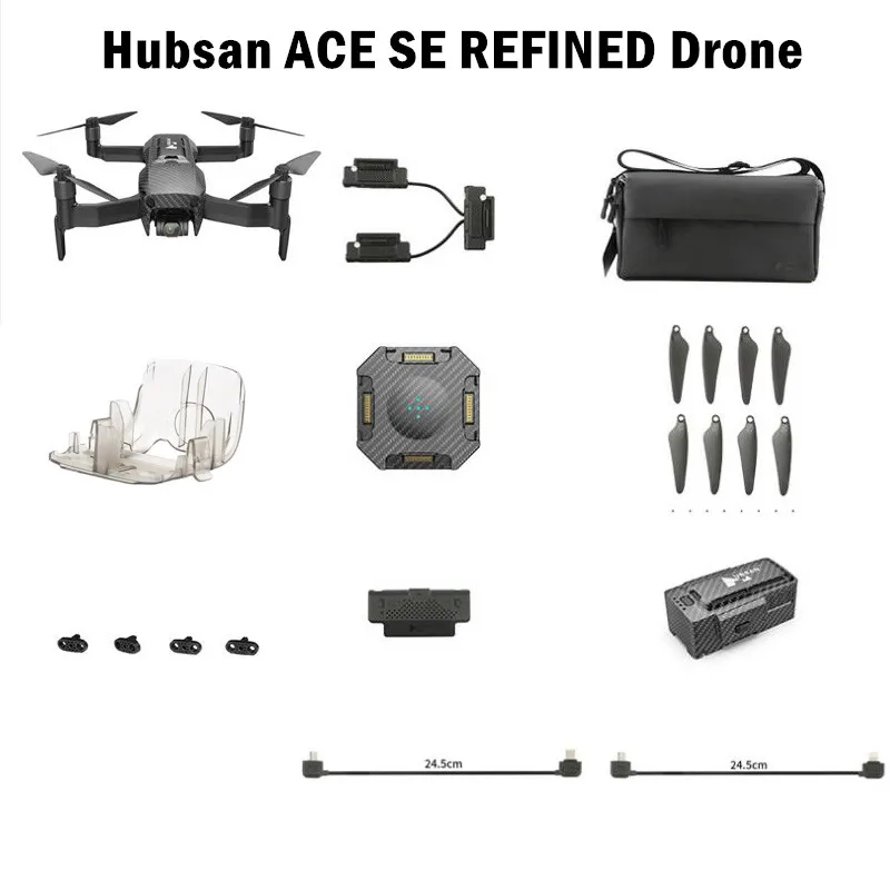 Hubsan ace se/pro refinado black hawk 2 rc peças de reposição saco de ...