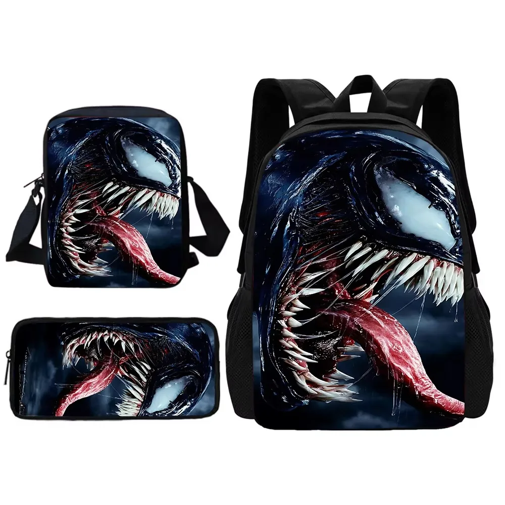 Venom Child School Backpack With Shoulder Bag Pencil Bags School Bags ...
