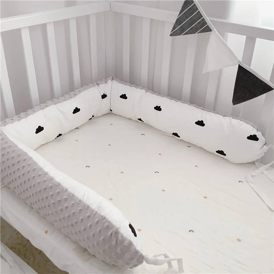 Bumpers-In-The-Crib-Rainbow-Print-Round-Shape-Baby-Bed-Protection ...