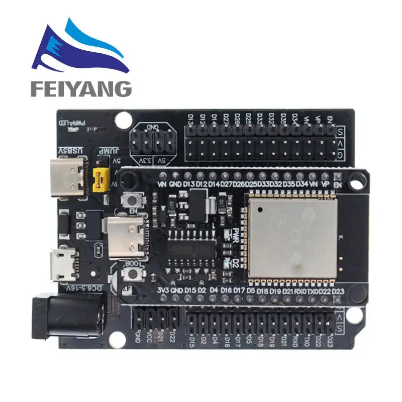ESP32 Development Board TYPE-C USB CH340C WiFi+Bluetooth Ultra-Low Power Dual Core ESP32-DevKitC ...