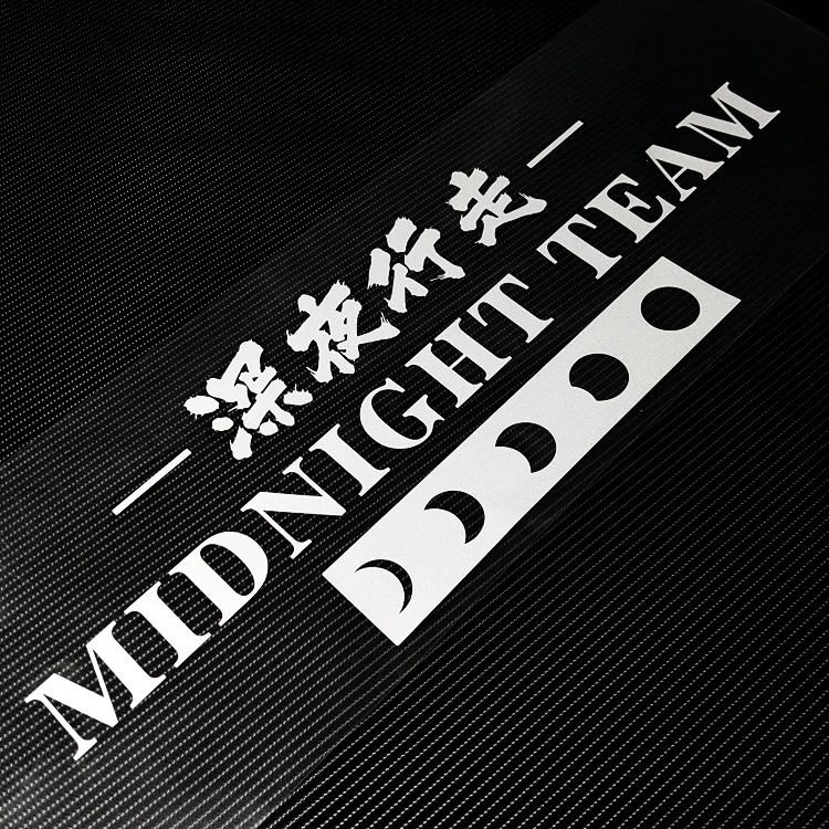 Car Stickers for Japanese Style Midnight Team Rear Windshield JDM Auto ...