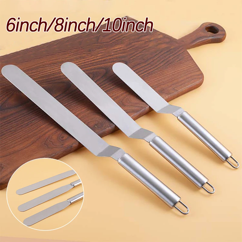8-10-Inch-Stainless-Steel-Cake-tools-Butter-Spatulas-Confectionery ...