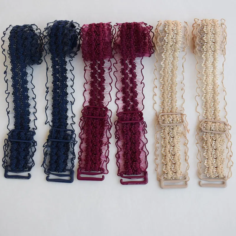 Adjustable-Lace-Underwear-Shoulder-Straps-Women-Elastic-Stretch-Bra-Non ...