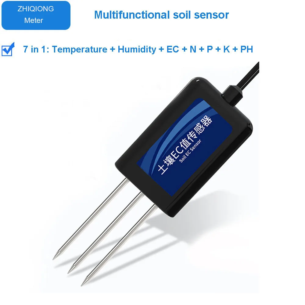 Soil-7-in-1-multi-parameter-temperature-and-humidity-EC-nitrogen-phosphorus-potassium-pH-sensor ...