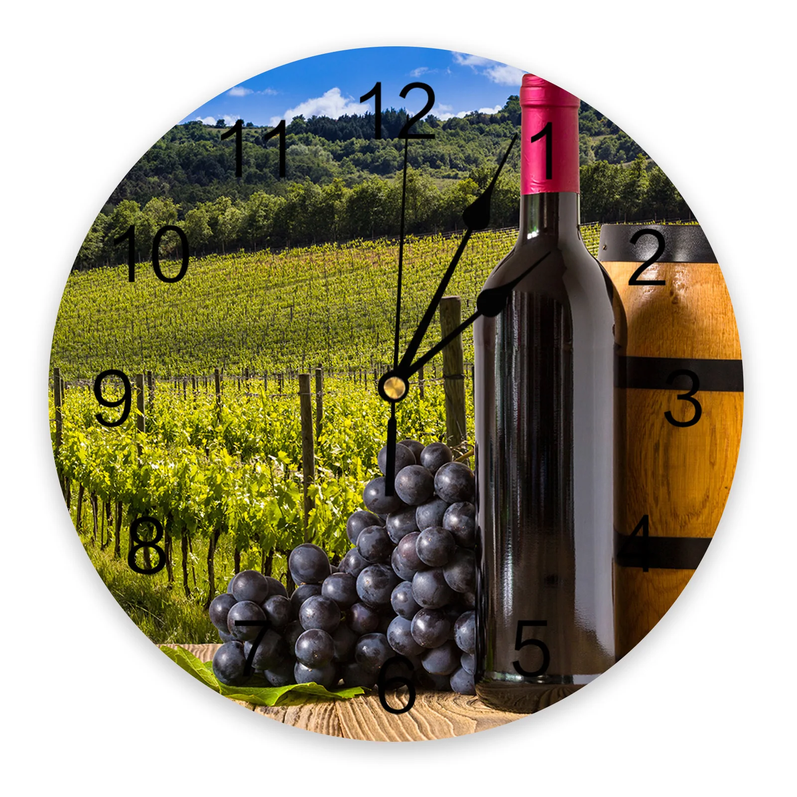 Vineyard-Wine-Wall-Clock-Modern-Design-Living-Room-Decoration-Kitchen ...