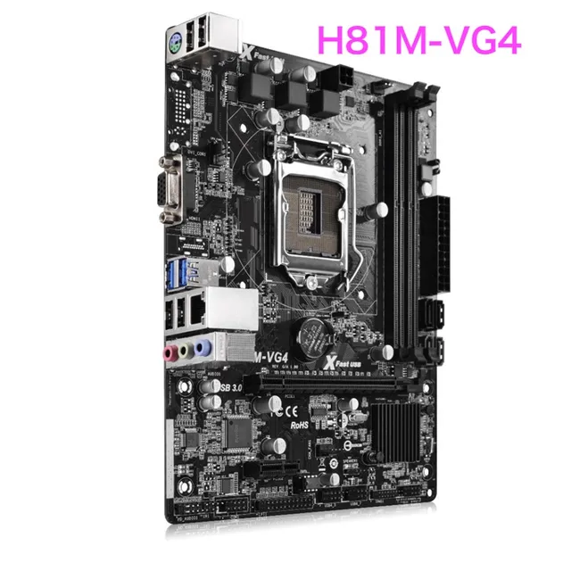 ASROCK H81M-VG4 Motherboard 16GB LGA 1150 DDR3 Micro ATX H81 Mainboard ...