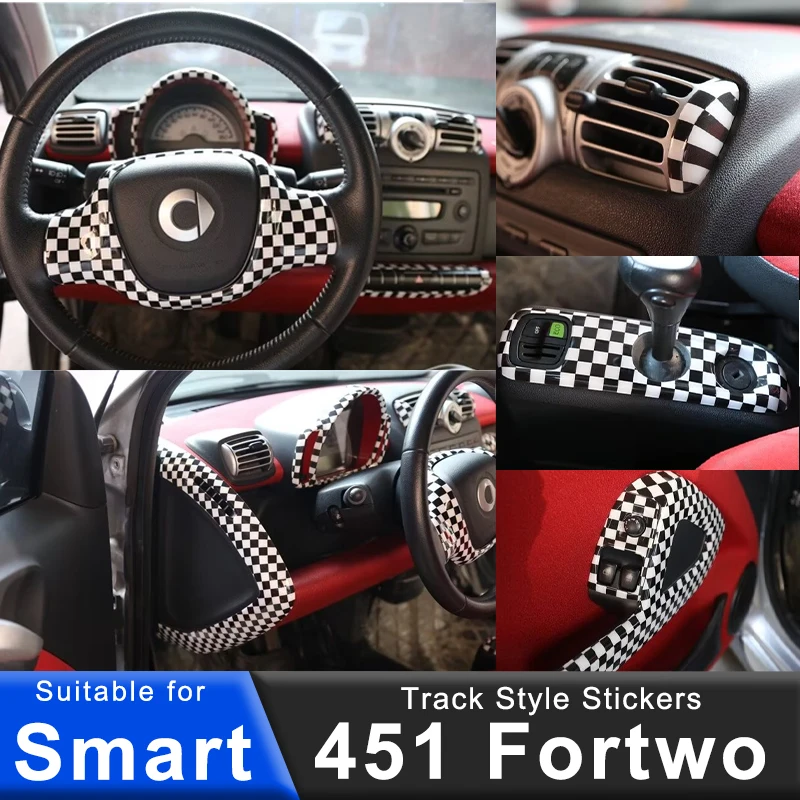 Car-Interior-Decoration-Protection-Stickers-For-Smart-BRABUS-451-Fortwo ...