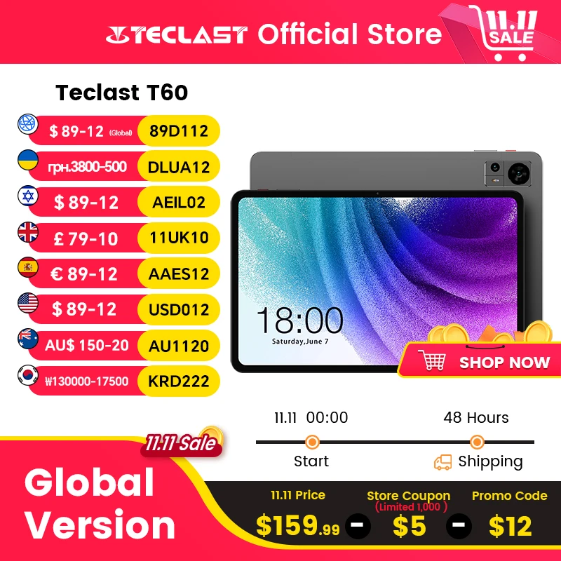 Teclast-T60-12-inch-2K-Tablet-Android-14-8GB-8GB-RAM-256GB-ROM-T616 ...