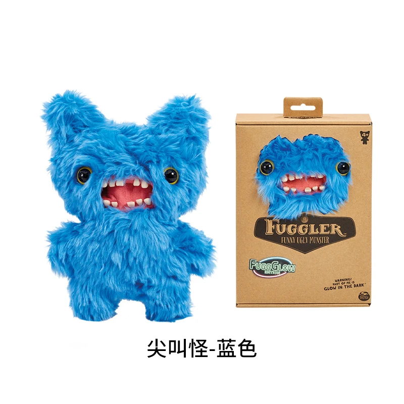 22cm Original Fuggler Ugly Monster Part Luminous Series Muñecas Diente ...