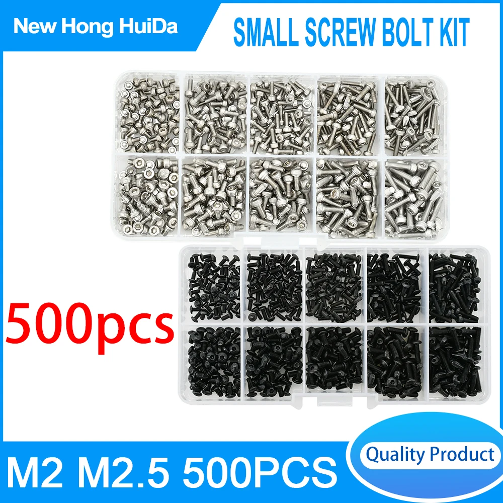 500Pcs-M2-M2-5-Small-Screw-Bolt-Kit-4mm-5mm-6mm-8mm-10mm-Electrical ...