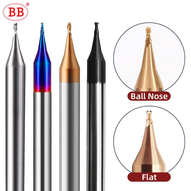 BB-Micro-End-Mill-Mini-Flat-Ball-Nose-Milling-Cutter-2F-CNC-Precision ...