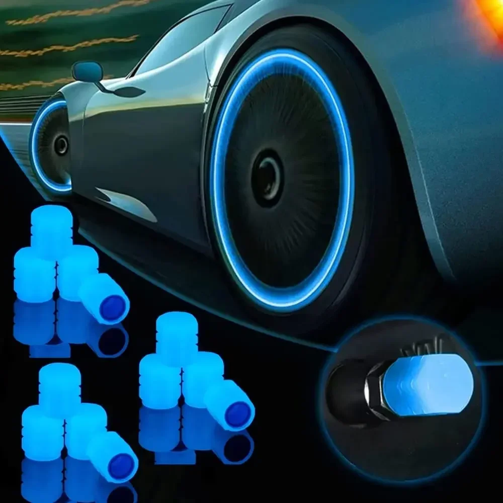 5-Color-Luminous-Tire-Valve-Cap-Car-Wheel-Hub-Glowing-Dust-proof ...