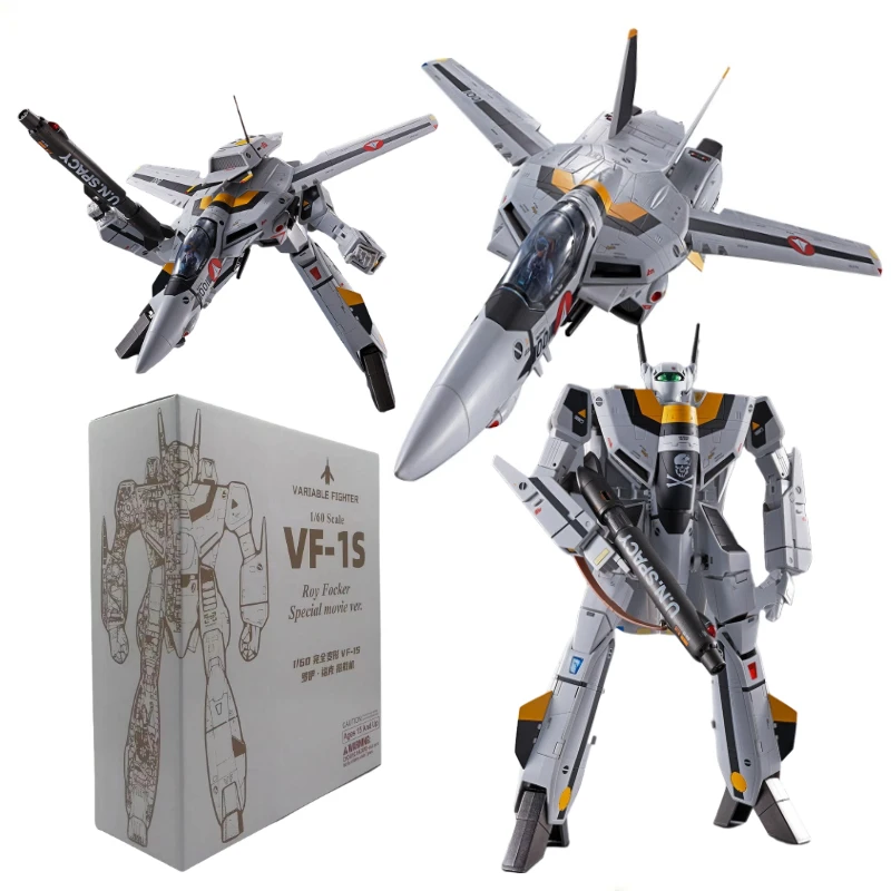 in stock Macross Robotech 1/60 VF-1S Super Valkyrie Skeleton Machine Three-stage Deformation ...