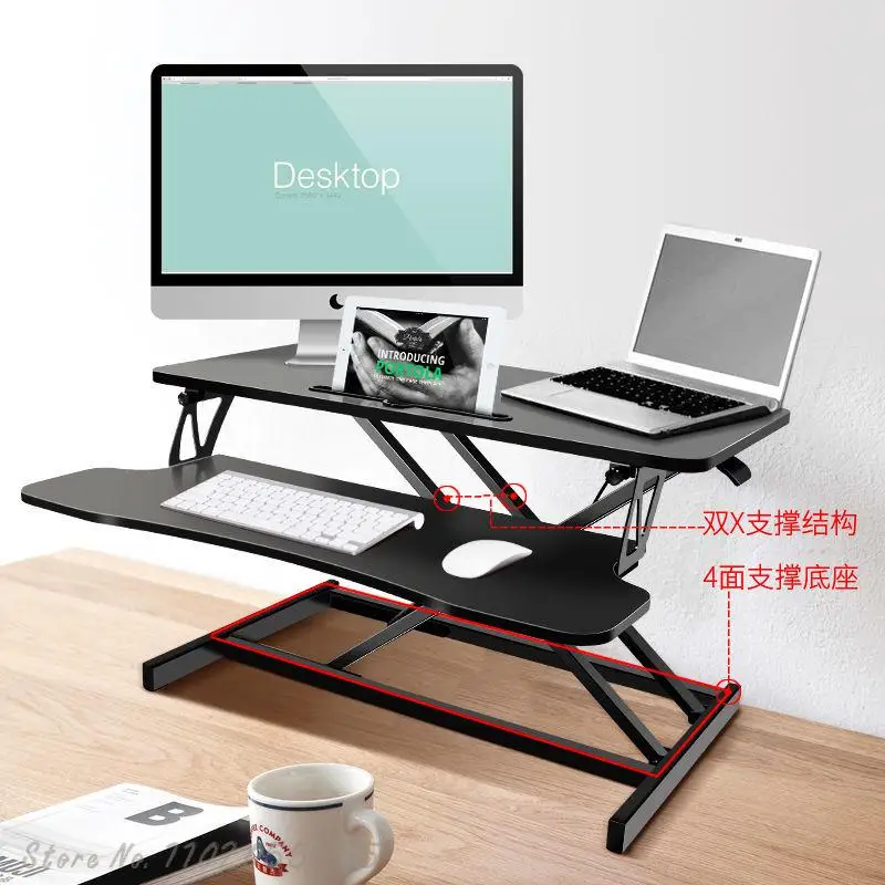 Standing-Desktop-Lift-Workbench-Laptop-Desk-Office-Height-increasing ...