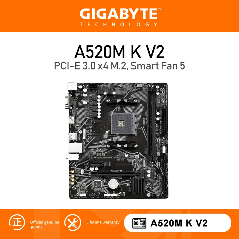 GIGABYTE-NewA520M-K-V2-AMD-A520-motherboard-uses-gigabit-high-speed ...
