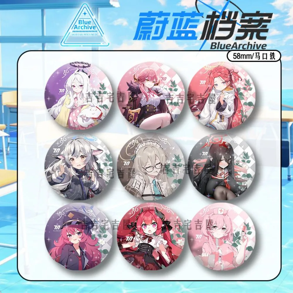 Anime-Blue-Archive-Badge-Brooch-Pin-Sorasaki-Hina-Hanekawa-Hasumi ...