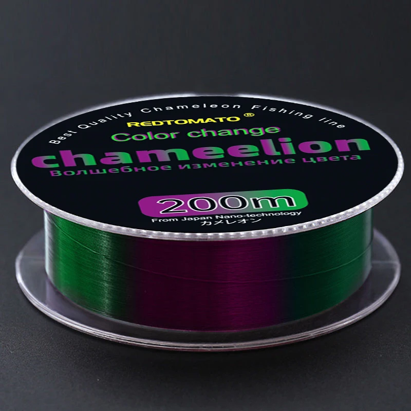 200m Green Color Changing Fishing Line Fluorocarbon Coat Monofilament ...