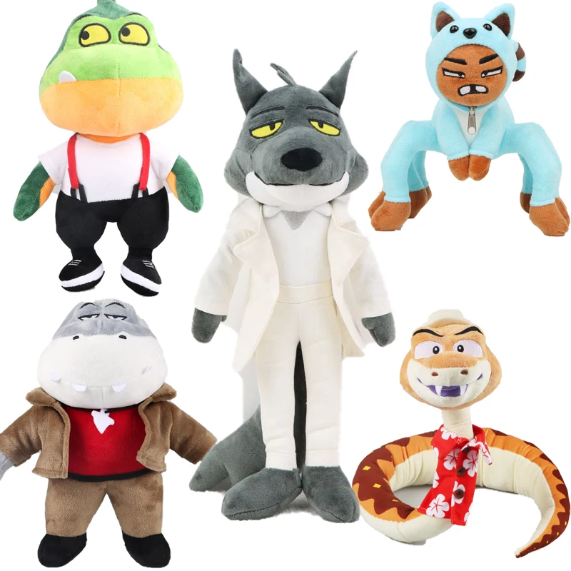 Cartoon The Bad Guys Plush Toys New Movie Stuffed Plush Toy Kawaii ...