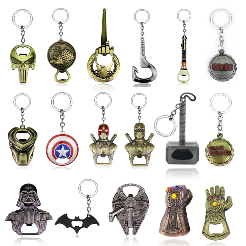 Super-Hero-Series-Functional-Keychain-Utility-Bottle-Opener-Bar ...