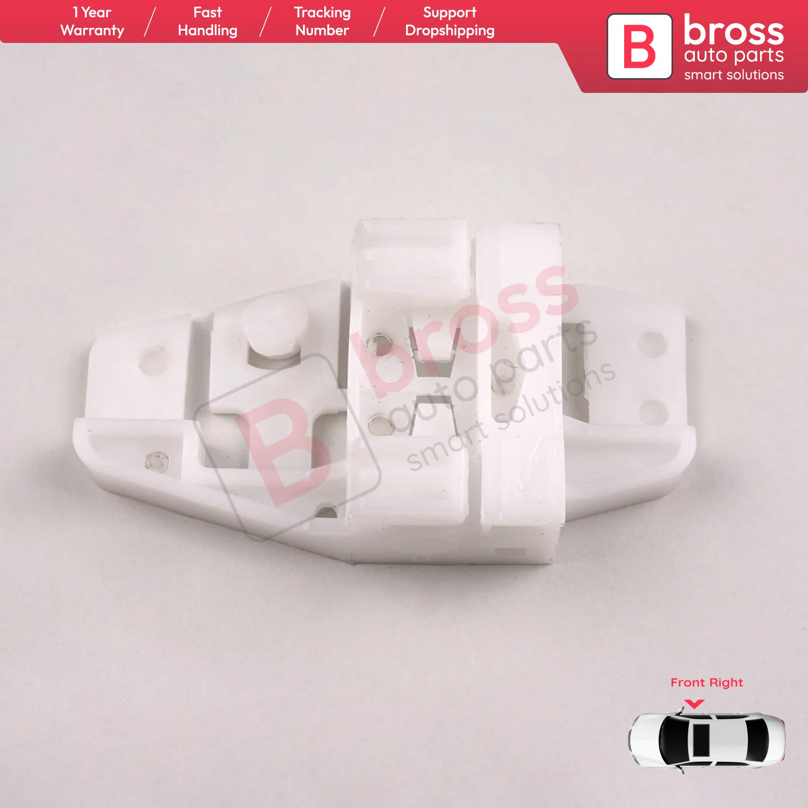 Bross Auto Parts BWR151 Electrical Power Window Regulator Clip, front ...