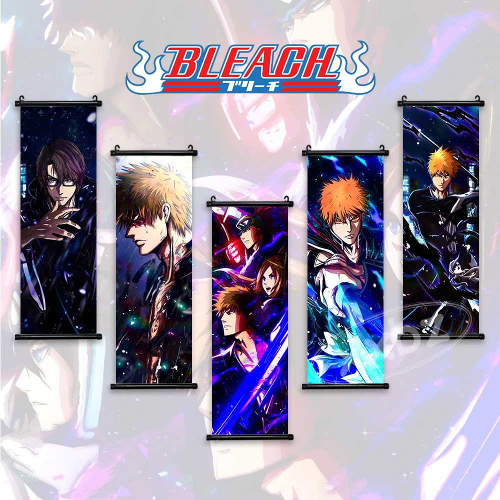 Bleach-Anime-Home-Decor-Poster-Kurosaki-Ichigo-Wall-Art-Canvas-Prints ...